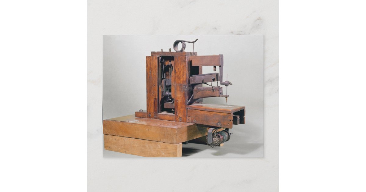 Couseuse', the first sewing machine, 1830 postcard | Zazzle