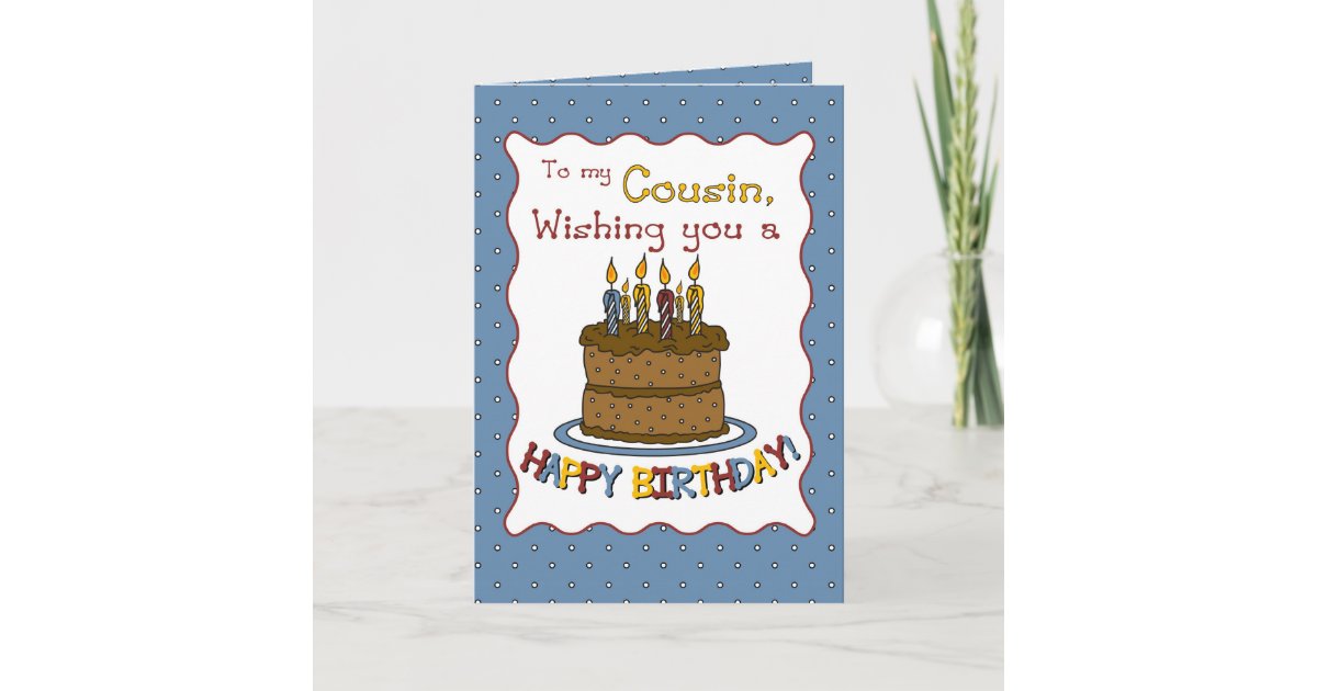 Cousin Birthday Card | Zazzle