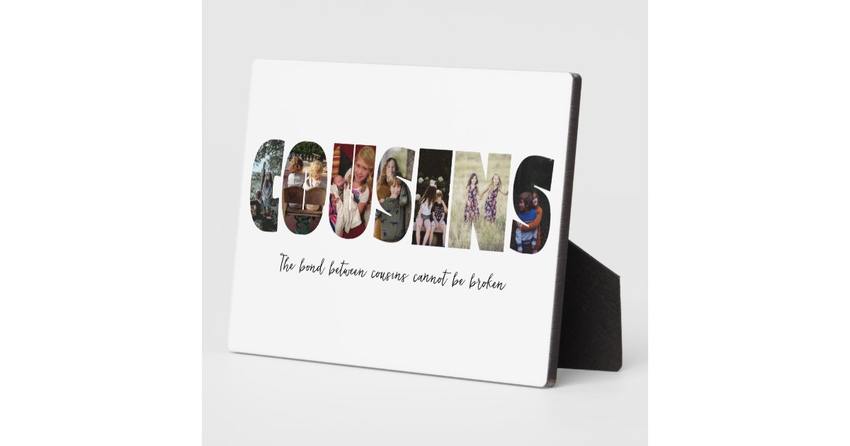 Cousins Photo Collage Plaque | Zazzle