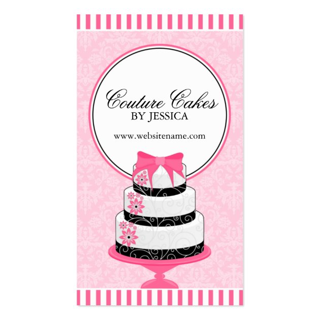 Couture Cakes Bakery Pink Business Cards