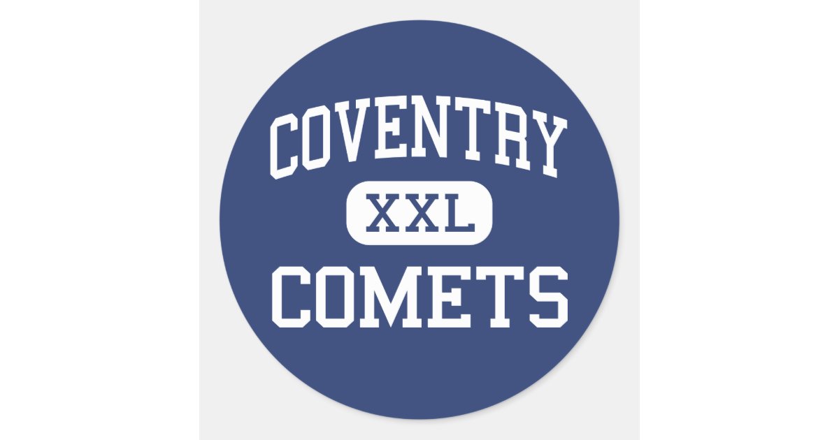 Coventry - Comets - High School - Akron Ohio Classic Round Sticker | Zazzle