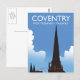Coventry West Midlands England Train travel poster Postcard | Zazzle