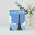 Coventry West Midlands England Train travel poster Postcard | Zazzle