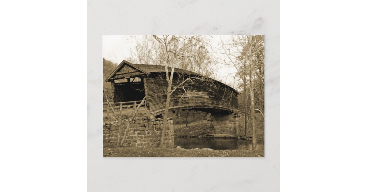 Covered Bridge Postcard | Zazzle
