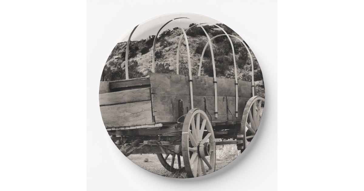 Covered Wagon Paper Plates | Zazzle