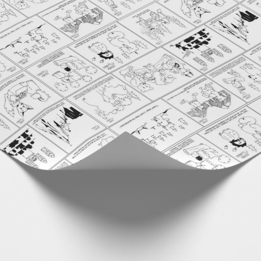 Covey Logic Comic Squares Wrapping Paper | Zazzle