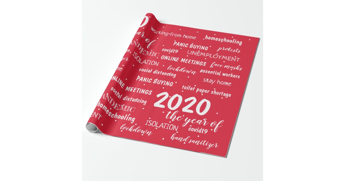 COVID 19 Christmas 2020 memorial Wrapping Paper | Zazzle