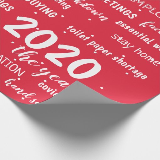COVID 19 Christmas 2020 memorial Wrapping Paper | Zazzle