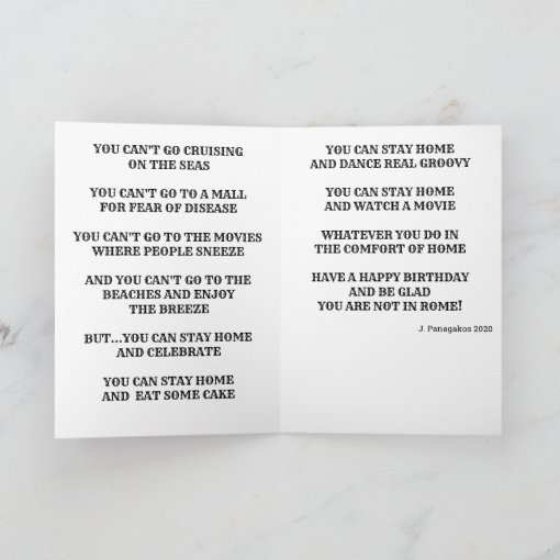 Covid-19 Time Capsule Greeting Card | Zazzle