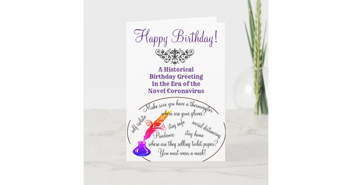Covid-19 Time Capsule Greeting Card | Zazzle
