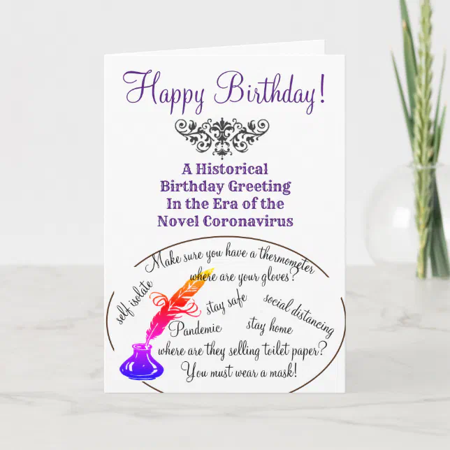 Covid-19 Time Capsule Greeting Card | Zazzle