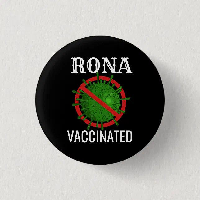 CoVid-19 Vaccinated Button | Zazzle