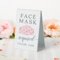 Covid Safety Wear A Mask Tabletop Sign | Zazzle