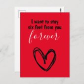 Covid Valentine 2021 Funny Postcard | Zazzle