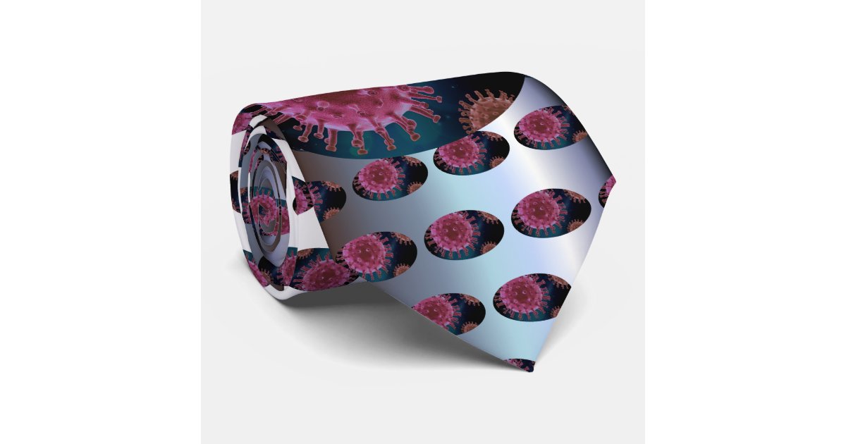 Covid Virus Biology Neck Tie | Zazzle