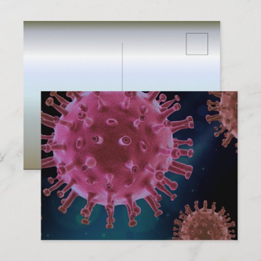 Covid Virus Biology Postcard | Zazzle