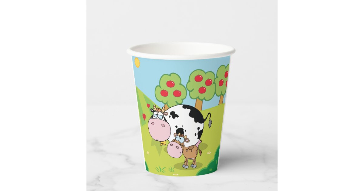 Cow And Calf Paper Cups | Zazzle