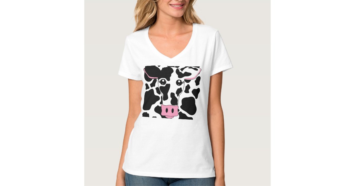 Cow and Cow Print T-Shirt | Zazzle