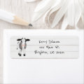 Cow and shiplap farmhouse - address label template | Zazzle
