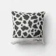 Cow Animal Print Custom Cursive Name Throw Pillow | Zazzle