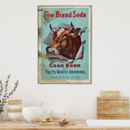 Cow Brand Soda Poster | Zazzle