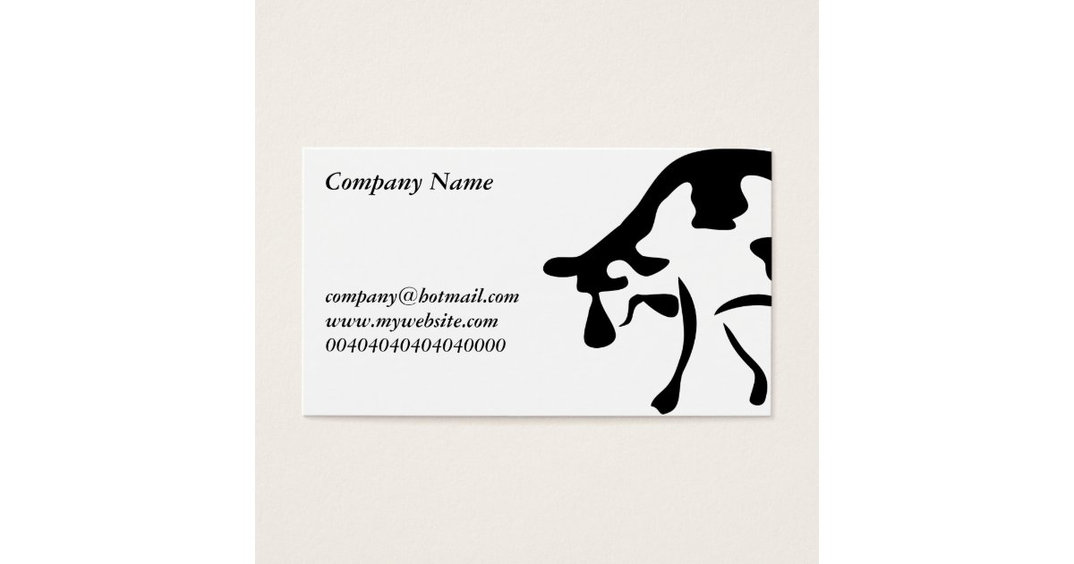 Cow, Business Card | Zazzle.com