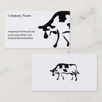 Cow, Business Card | Zazzle