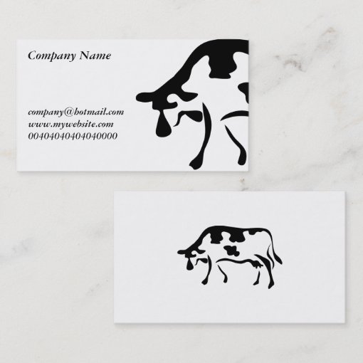 Cow, Business Card | Zazzle