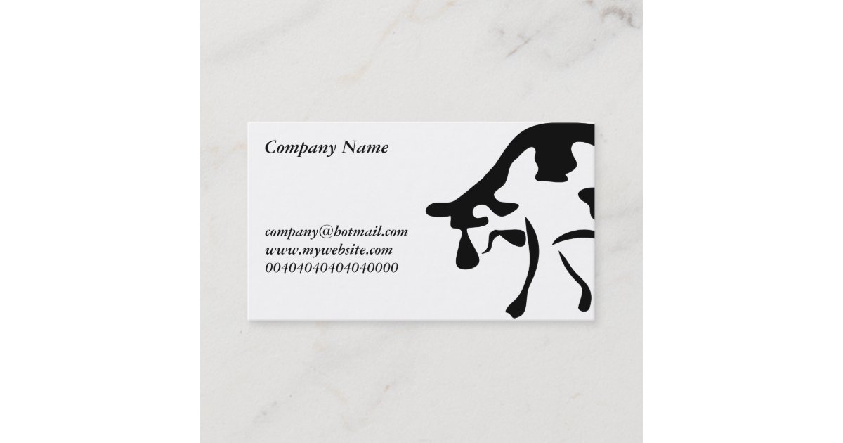 Cow, Business Card | Zazzle