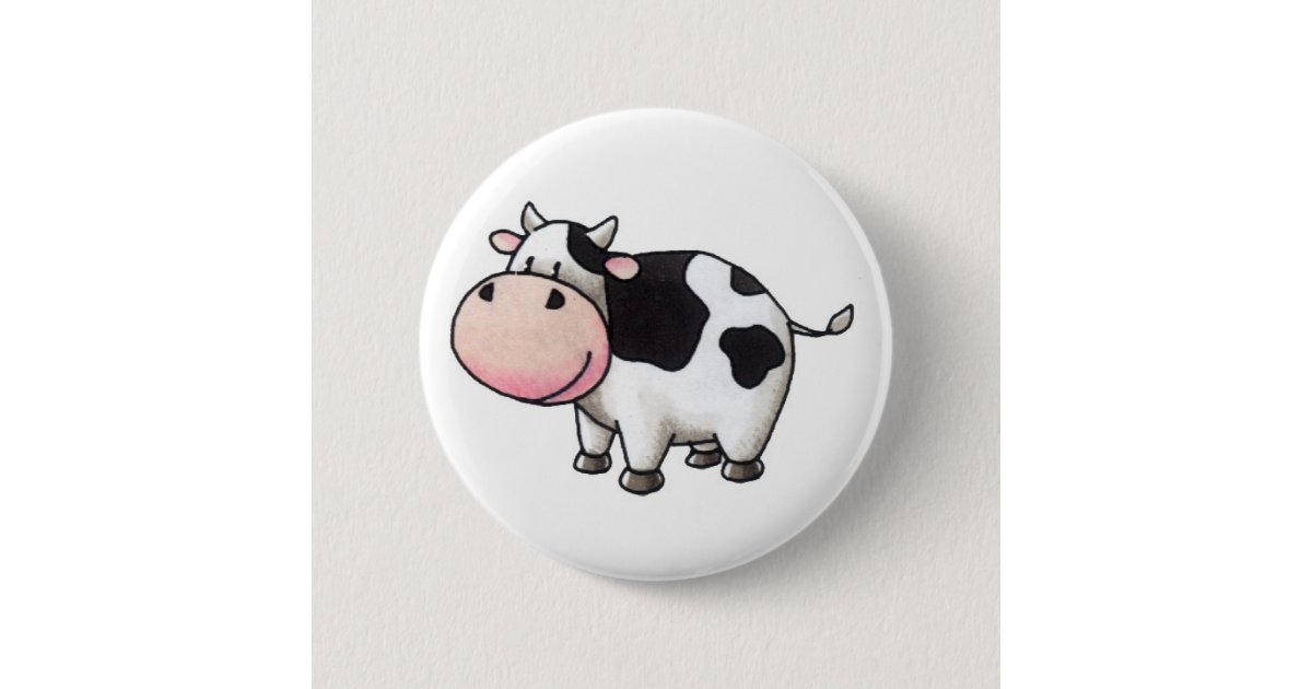 Cow Button | Zazzle