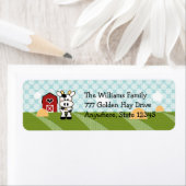 Cow Farm Barn Return Address Labels | Zazzle