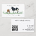 Cow Farm Free Range Beef Meat Dairy QR Code Business Card | Zazzle
