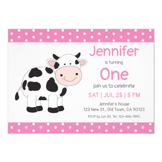 Cow Girl Birthday Invitations | Zazzle.com