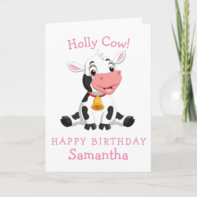 cow happy birthday card | Zazzle