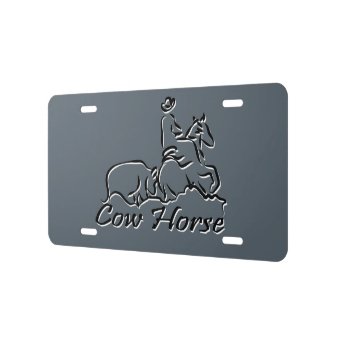 Cow Horse License Plate | Zazzle