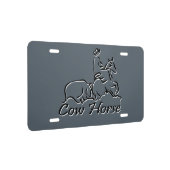 Cow Horse License Plate | Zazzle