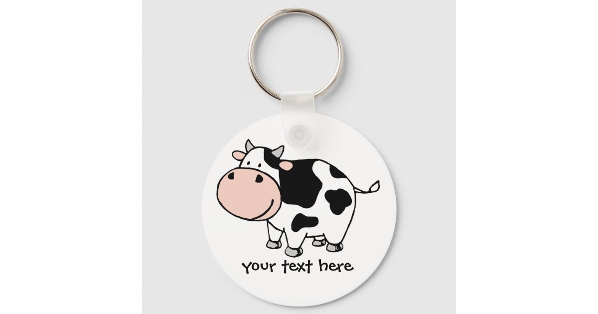 Cow Keychain | Zazzle