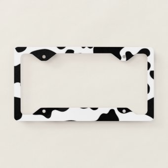 Cow License Plate Frame | Zazzle