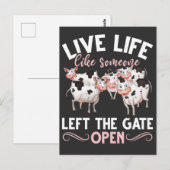 Cow Lover Farm Animal Humor Heifer Farming Joke Postcard | Zazzle