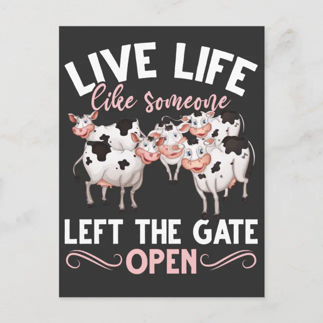 Cow Lover Farm Animal Humor Heifer Farming Joke Postcard | Zazzle