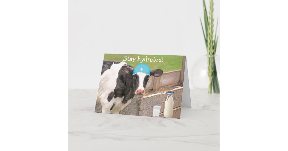 Cow Medical Advice Get Well Card | Zazzle