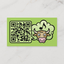 Cow Methane Cartoon Business Card | Zazzle