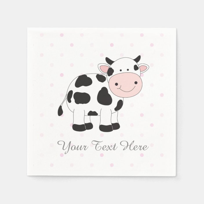 Cow Party Decor Paper Napkins | Zazzle.com