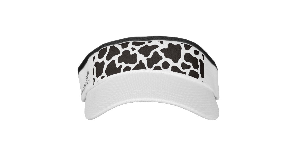 Cow pattern background visor | Zazzle