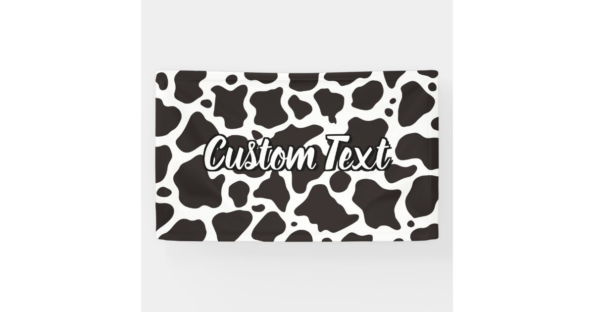 Cow Pattern Banner | Zazzle