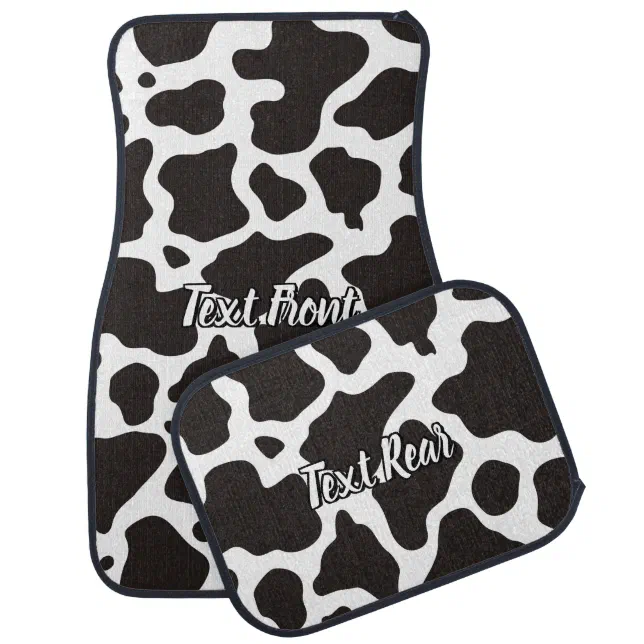 Cow Pattern Car Floor Mat | Zazzle