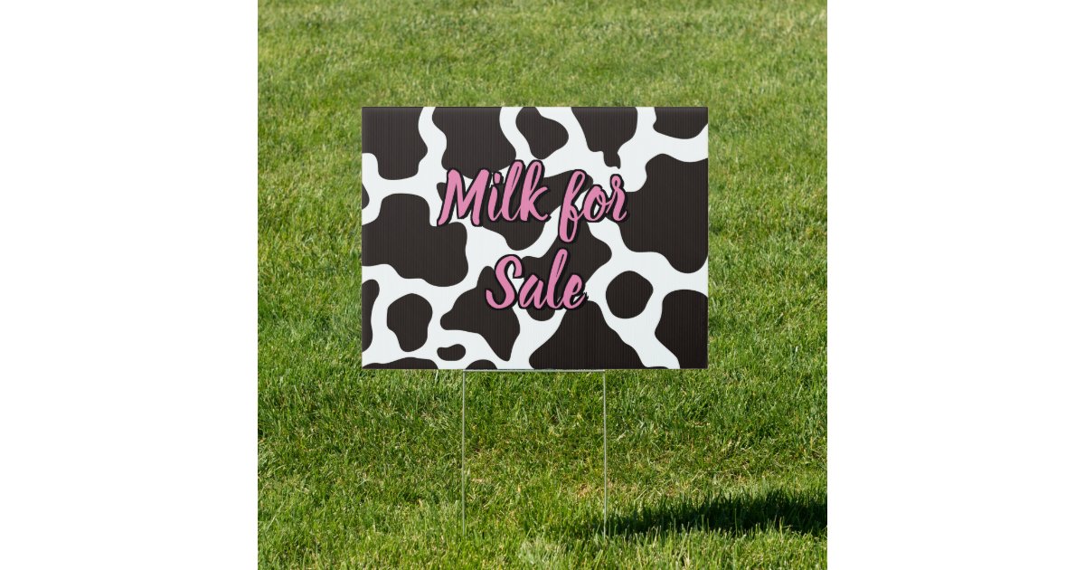 Cow Pattern Yard Sign | Zazzle