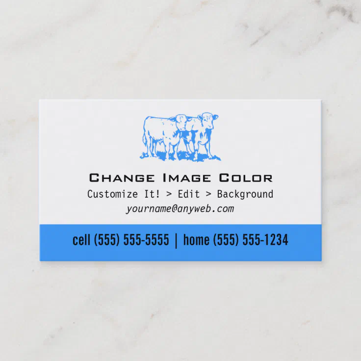 Cow - Personal Business Card | Zazzle