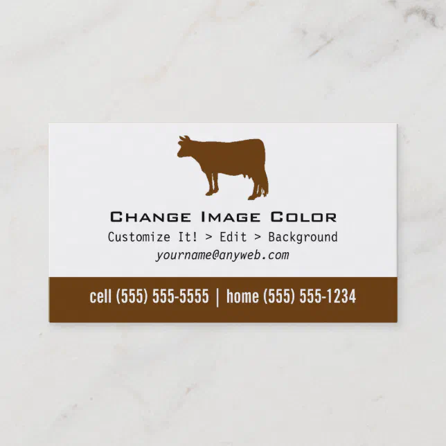Cow - Personal Business Card | Zazzle
