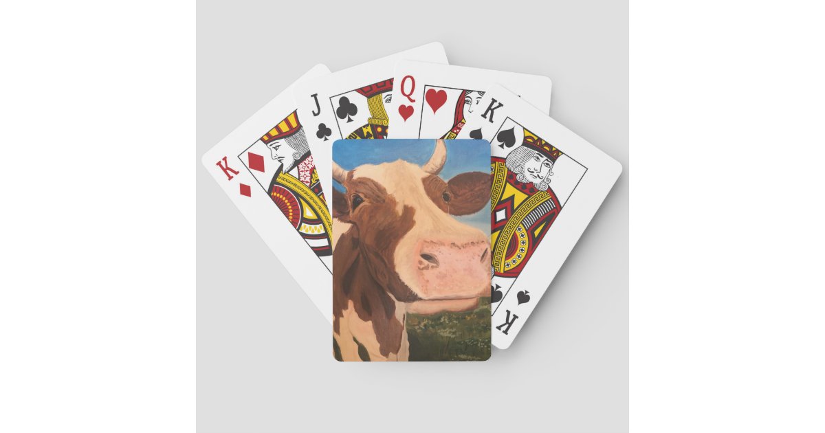 Cow Playing Cards | Zazzle